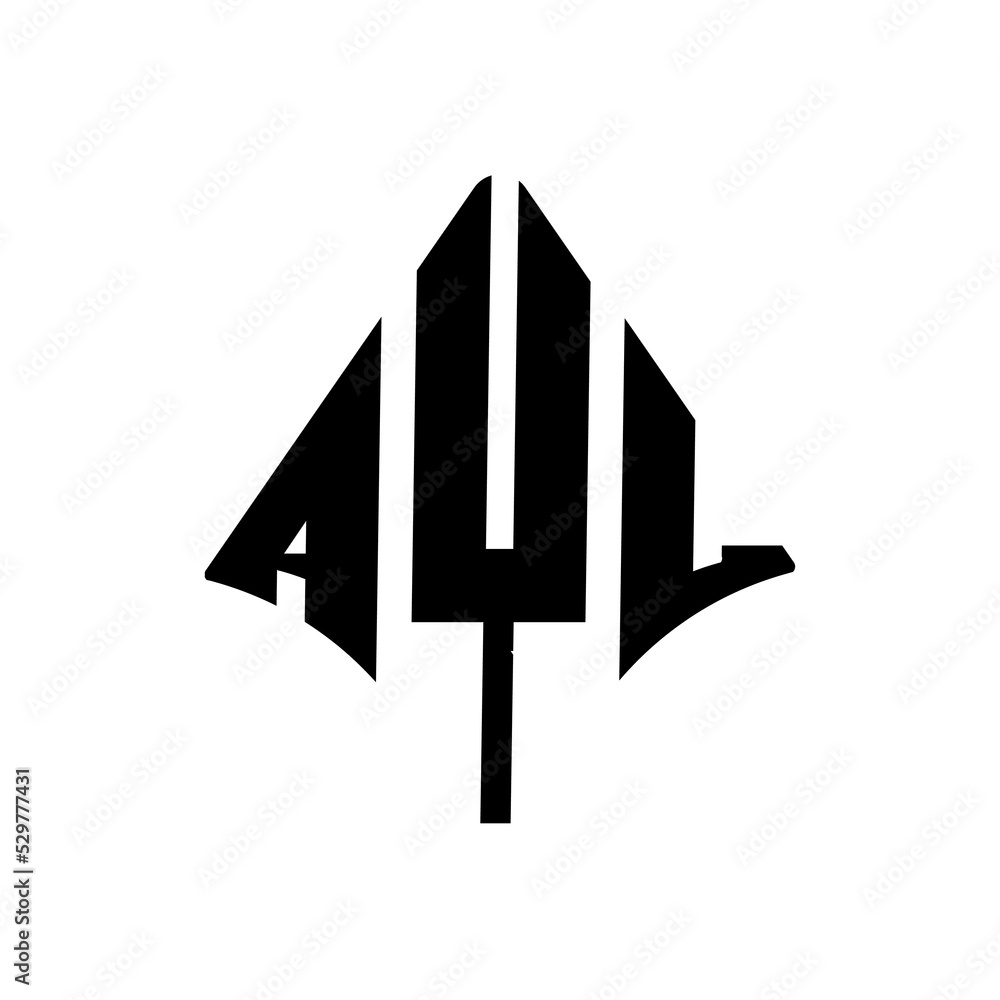 AYL letter logo design. AYL modern letter logo with black background ...