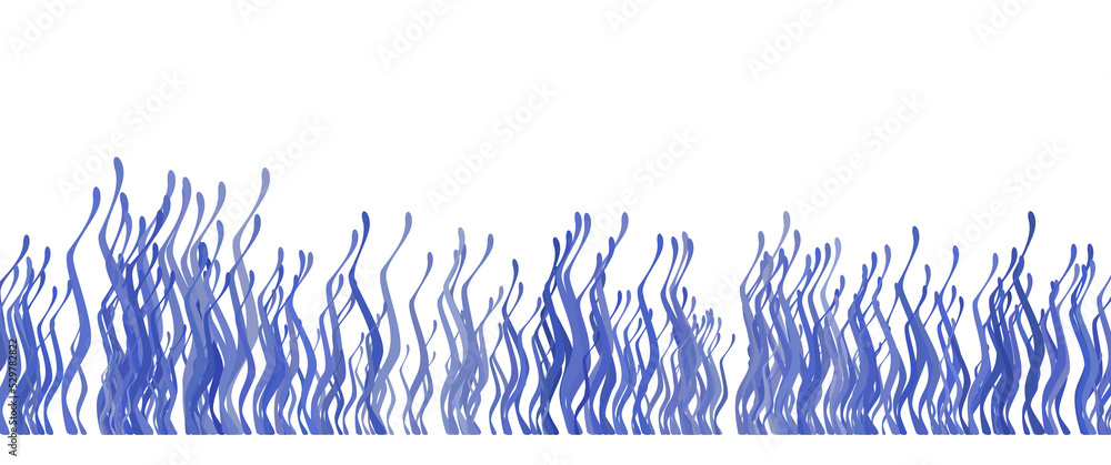 Isolated underwater blue coral vector illustration, coral reef isolated ...