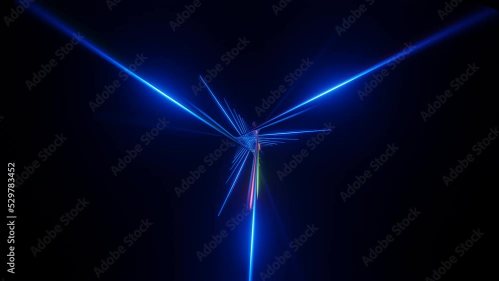 Triangle shape colorful trippy pattern animation with sacred geometry ...