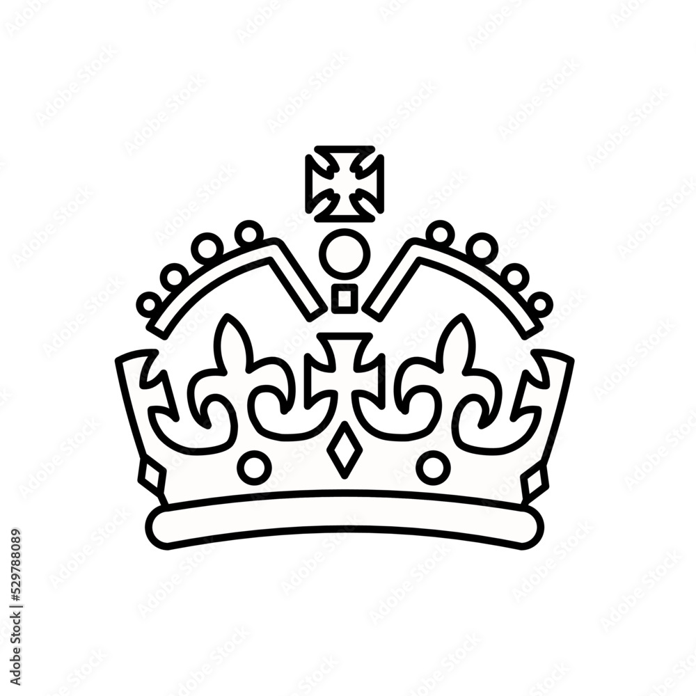 British royal crown - vector illustration Stock Vector | Adobe Stock