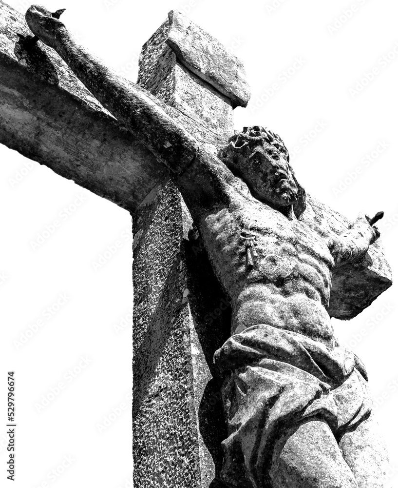 Stone statue of Jesus Christ isolated picture png with transparent ...