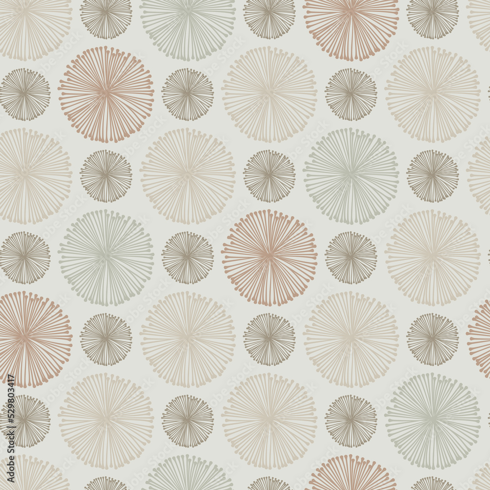 Circle texture with radial stripes. Pale gray and brown. Starburst with ...