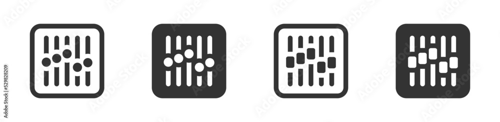 Regulator icon. Adjustment Icon. Balance symbol. EQ. Vector ...