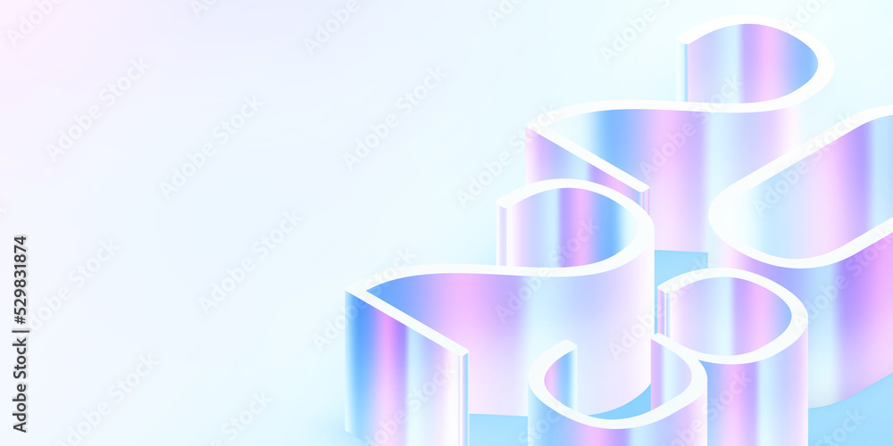 2023 Creative background, colorful numbers on a light background ...