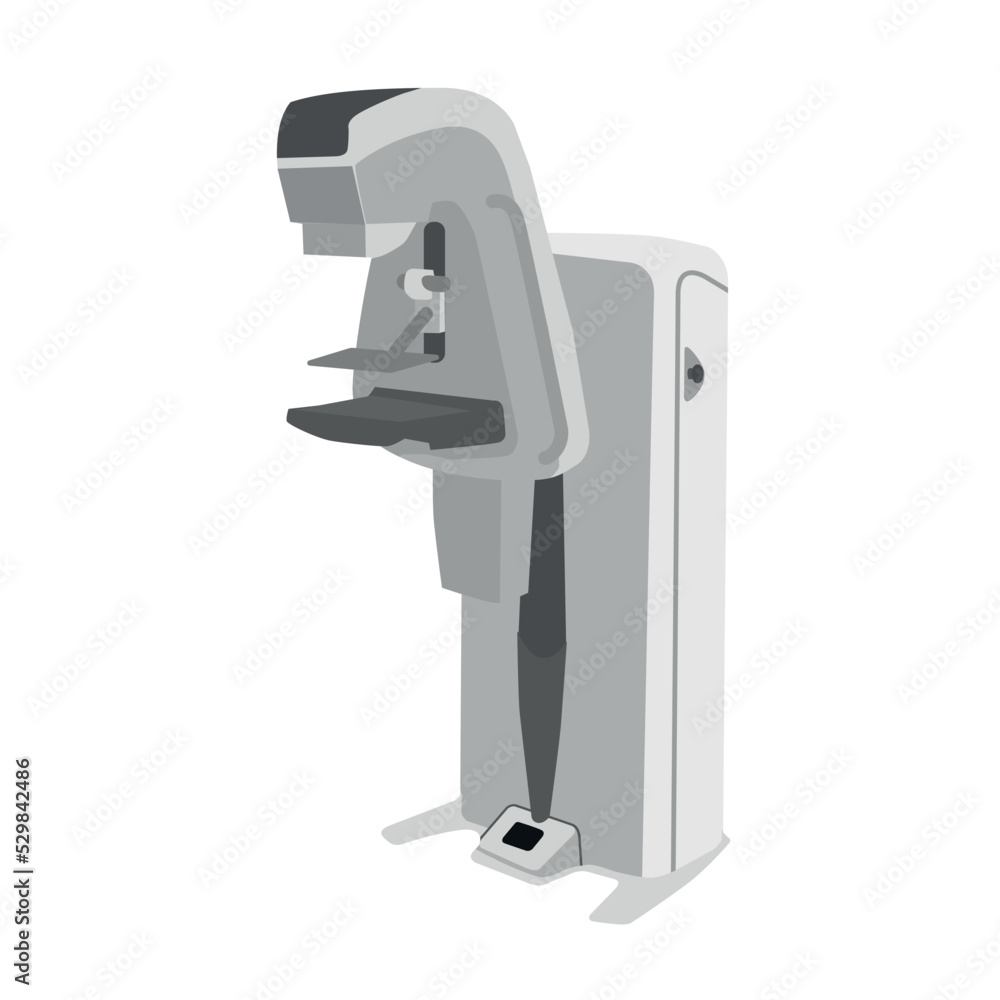 vector illustration of modern mammography apparatus Stock Vector ...