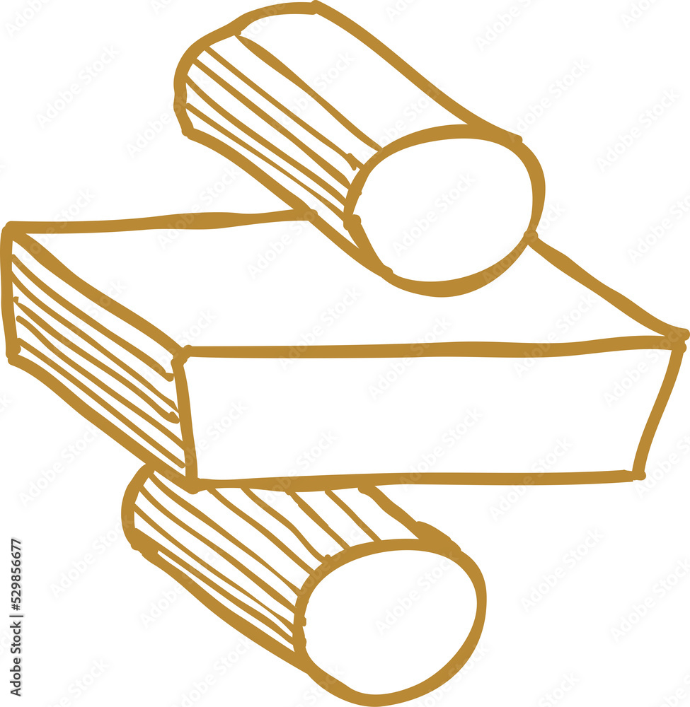 3D hand drawn style symbol typographic notation division sign Stock ...
