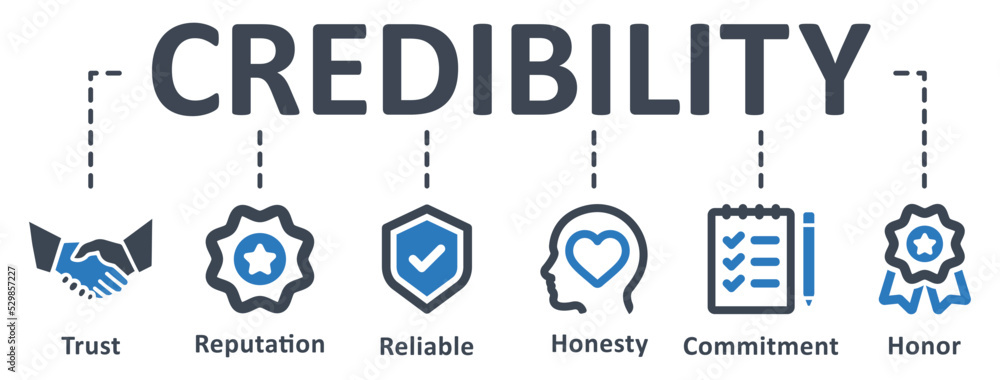 Vetor de Credibility icon - vector illustration . credibility ... Vetor de Credibility icon - vector illustration . credibility ...