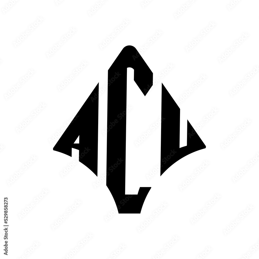 ACV letter logo design. ACV modern letter logo with black background ...