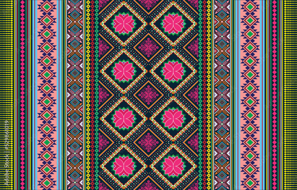 Gypsy pattern tribal ethnic motifs geometric seamless background ...