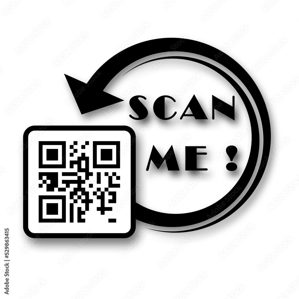 QR code - scan me icon for payment - text transfer with Scan Me Button ...