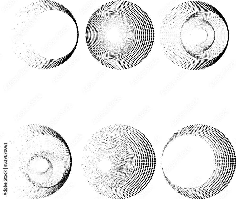 Grunge lines in Circle Form . Spiral Vector Illustration .Textured ...