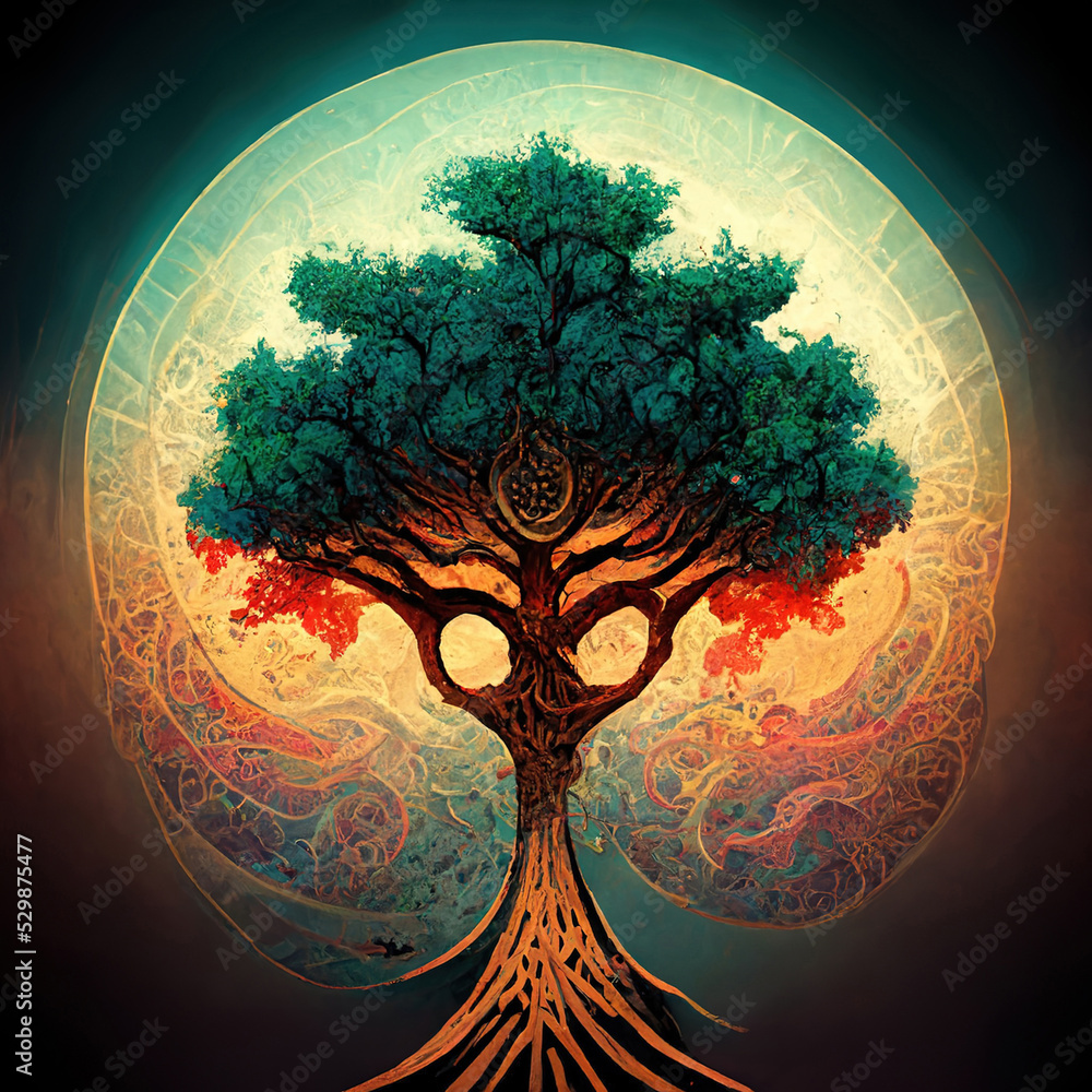 Abstract Tree Of Life Wallpaper