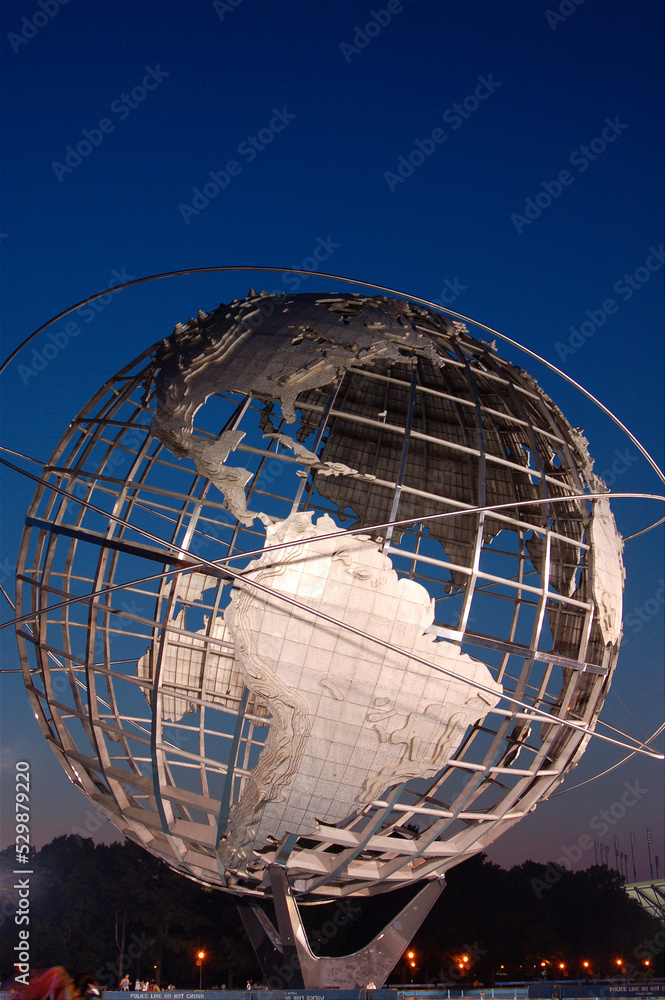 The Unisphere was the symbol of the 1964 New York Worlds Fair in ...