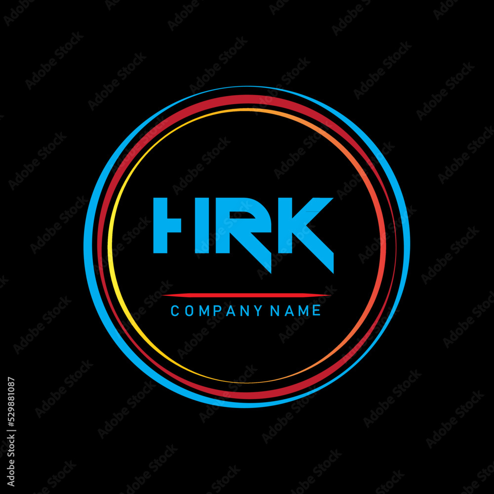 HRK design.HRK letter logo vector.HRK letter monogram logo design ...