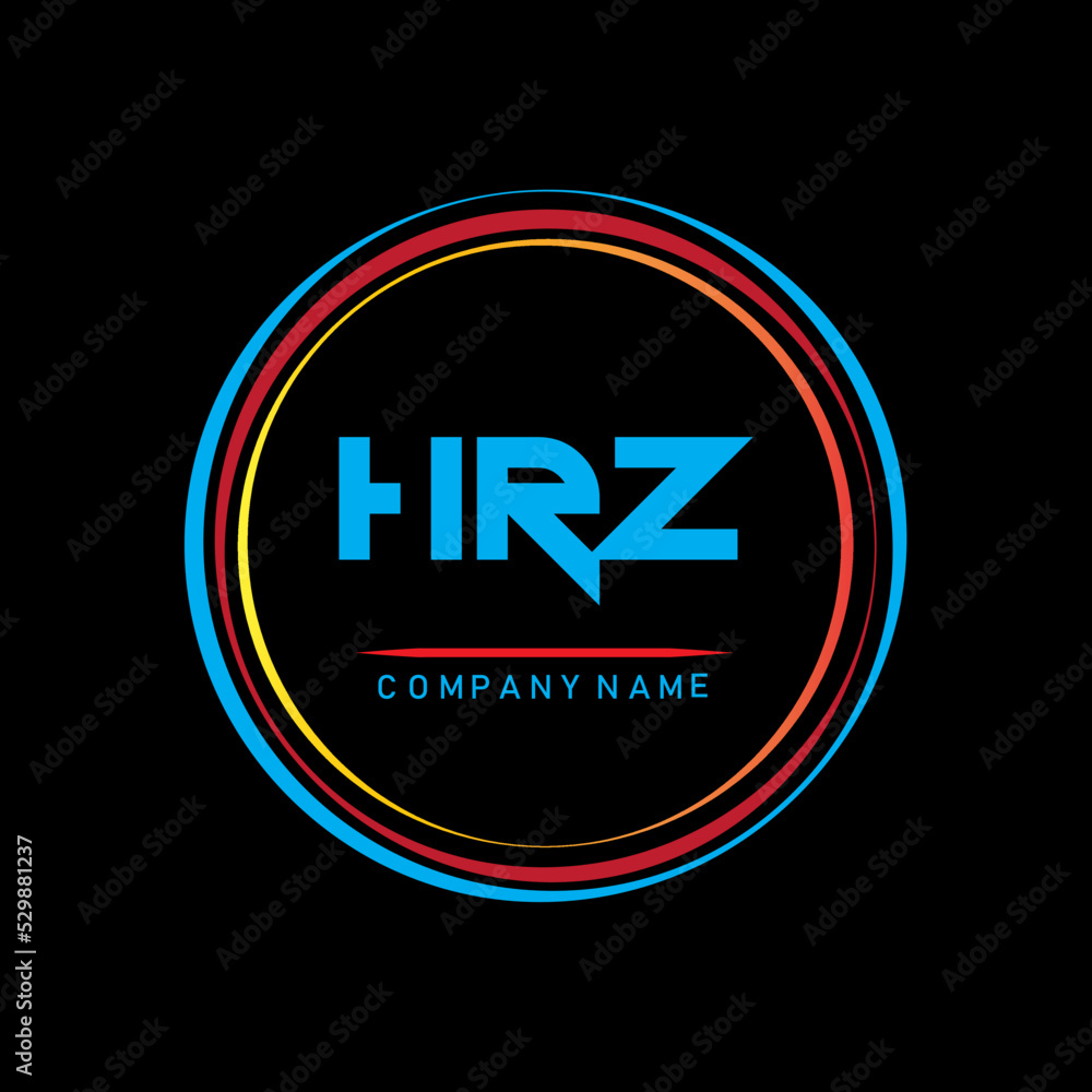 HRZ design.HRZ letter logo vector.HRZ letter monogram logo design ...