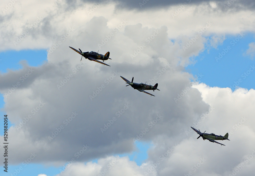 Vintage Supermarine Spitfire MK Vc AR501 G-AWII , Sea Hurricane 1b ...