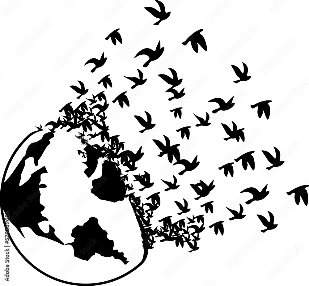 Earth extinction concept symbol, transparent backgrounds Stock ...