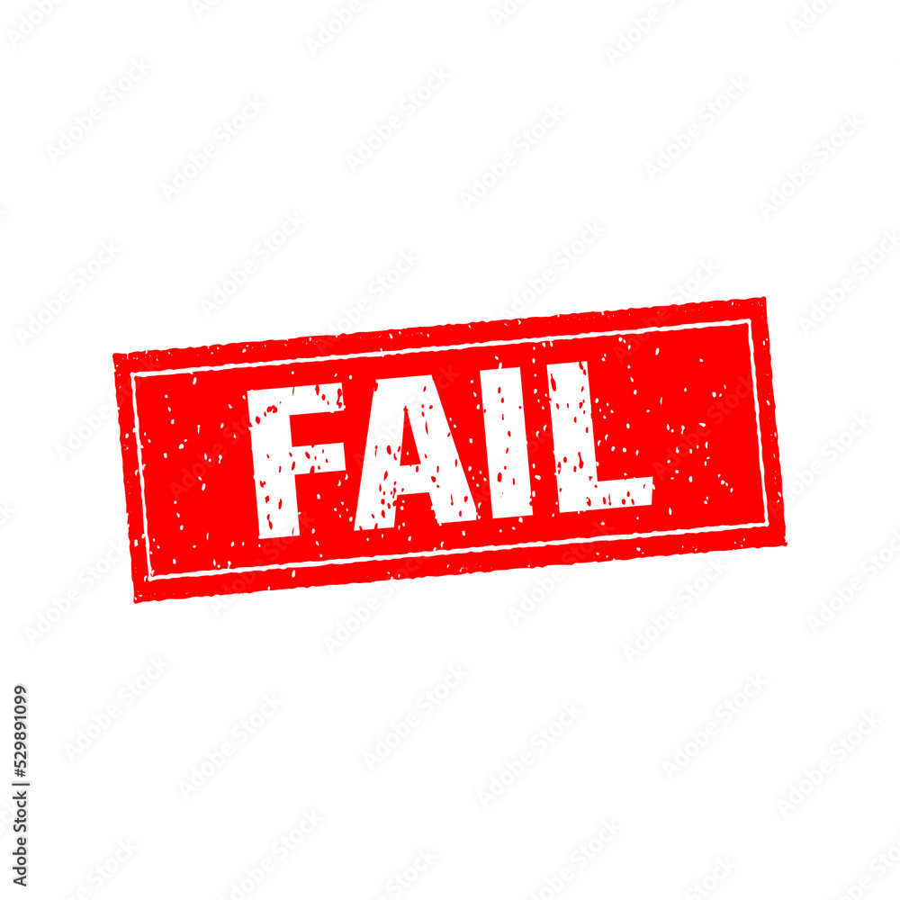 Vintage illustration with fail. Symbol, logo illustration. Vector ...