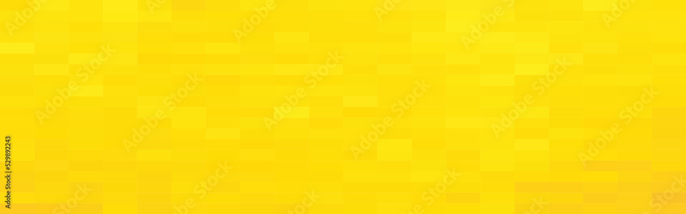 Abstract yellow gradient rectangles mosaic banner background. Vector ...