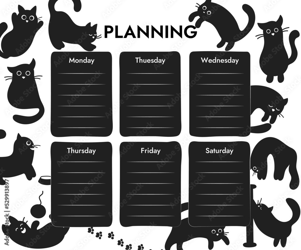 Fun Weekly Schedule Template