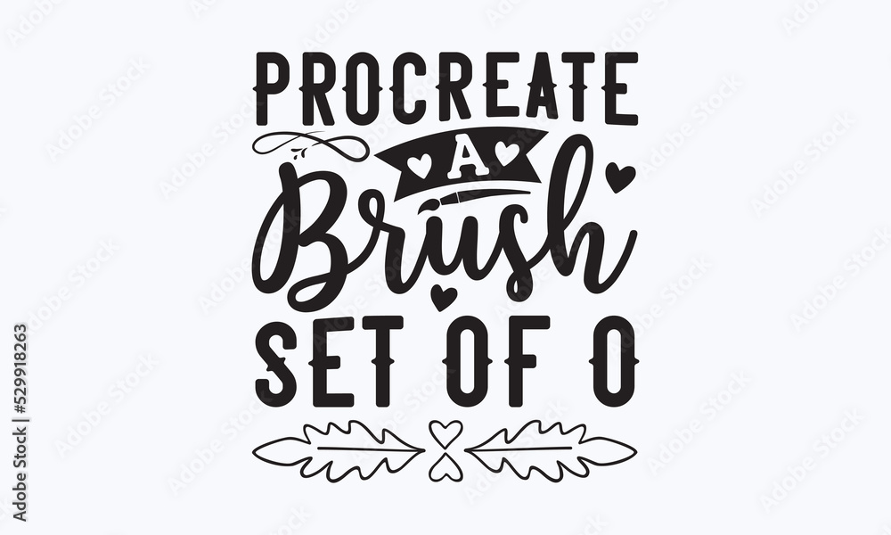 Procreate a brush set of o - Procreate t-shirt design, Hand drew ...