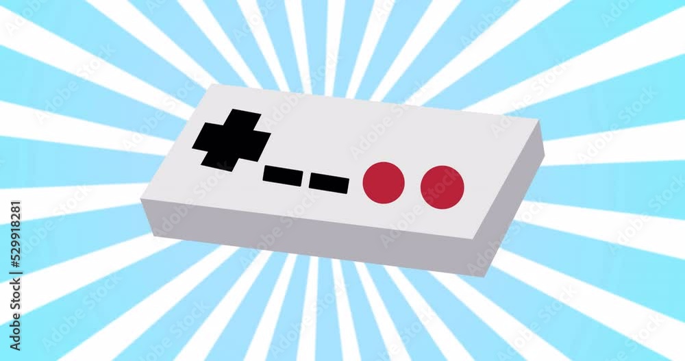 Animation motion loop design of an old retro hipster joystick with ...