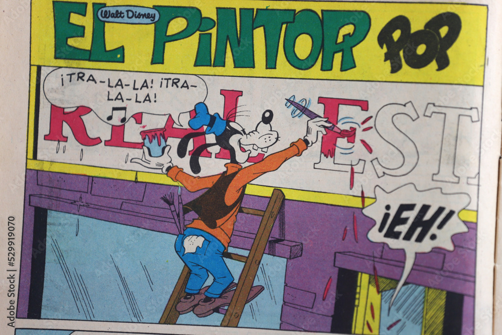 Goofy comics magazine. Magazine with illustrations of Walt Disney ...