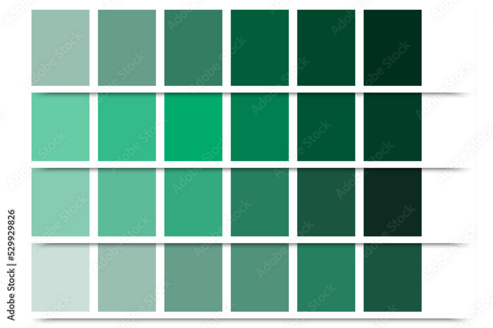green palette. Colorful bright neon template. Vector illustration ...