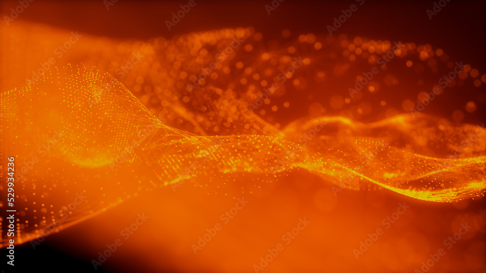 Abstract Medical Technology background. Orange, Innovation Medicine ...