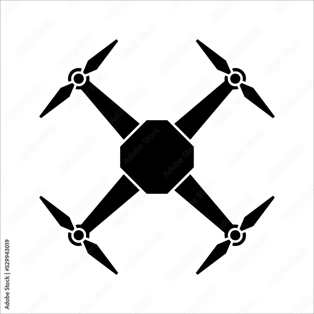 drone icon. Simple element illustration. drone concept symbol design on ...