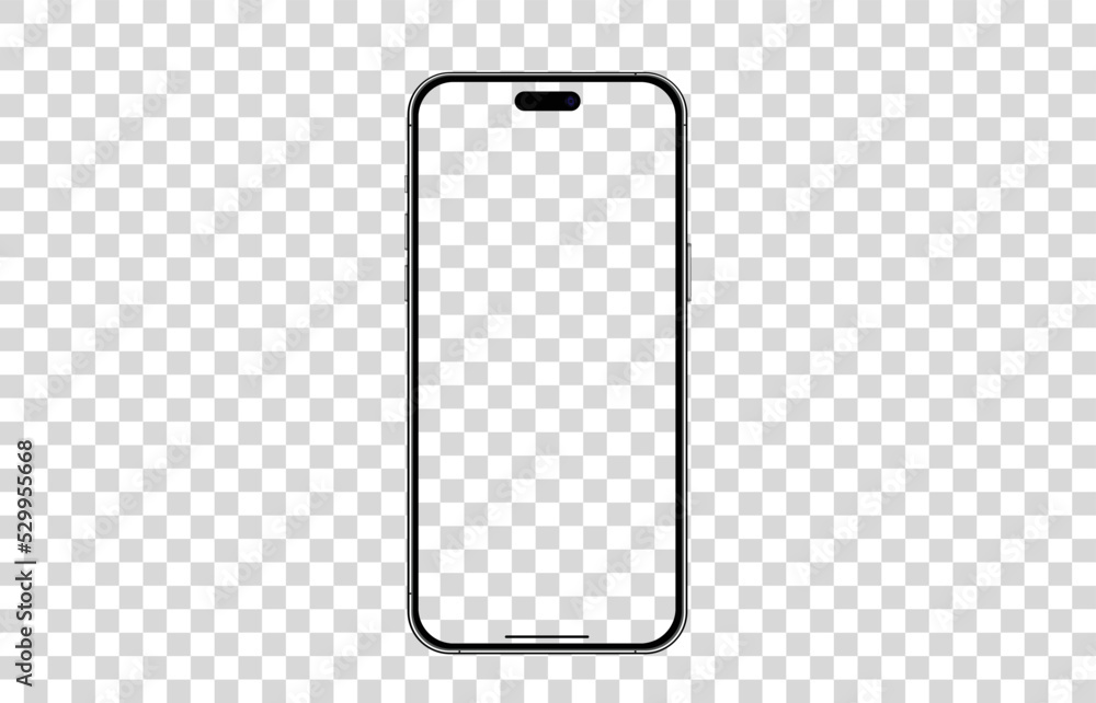 Mockup Iphone 15 Ultra or pro max Mock up isolate screen iPhone X ...