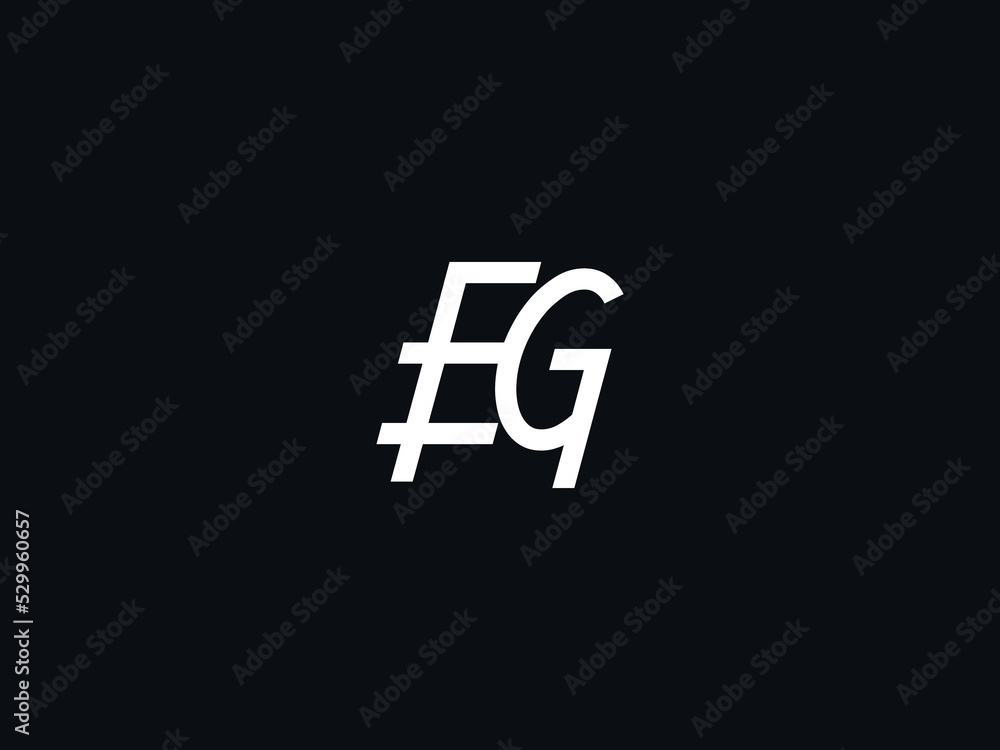 Initial EG Logo Image, Creative Eg ge Logo Letter Vector Black And ...