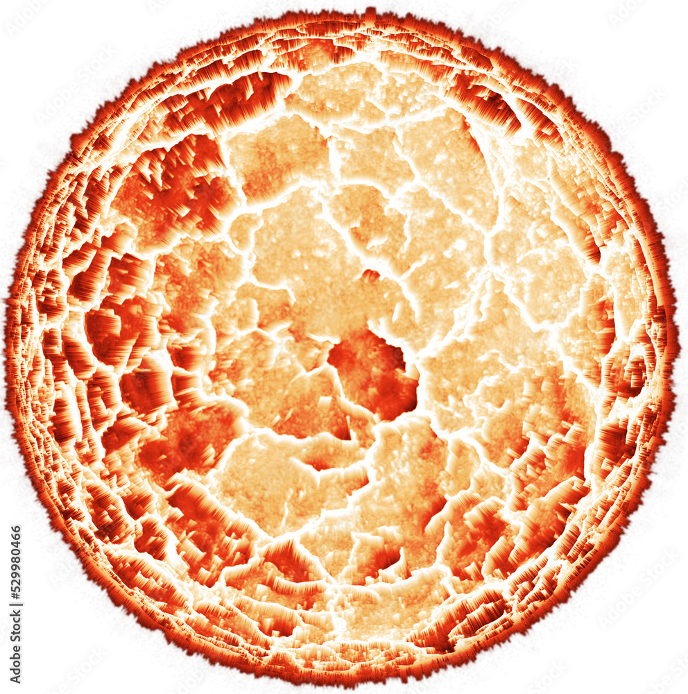 Exploding sun planet isolated png with transparent background Stock ...