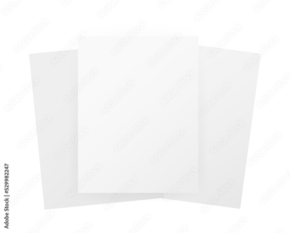 A4 sized vector frame poster blank paper mockup. Vector stock ...