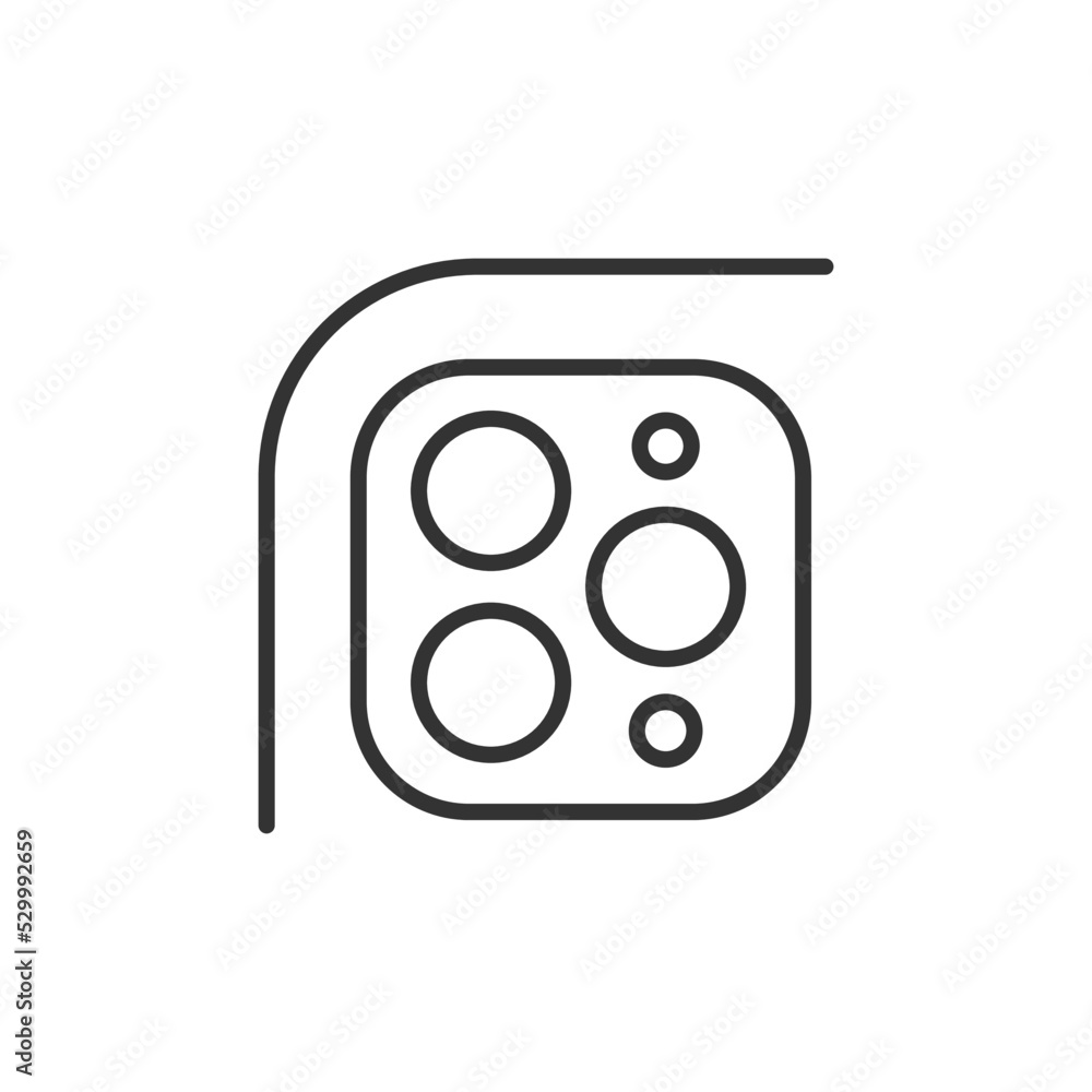 Camera lens icon. Gadget symbol modern, simple, vector, icon for ...