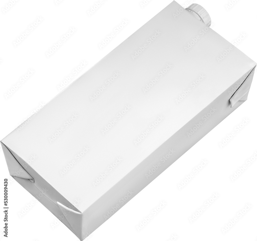 Mockup of white packaging isolated on transparent background Stock ...