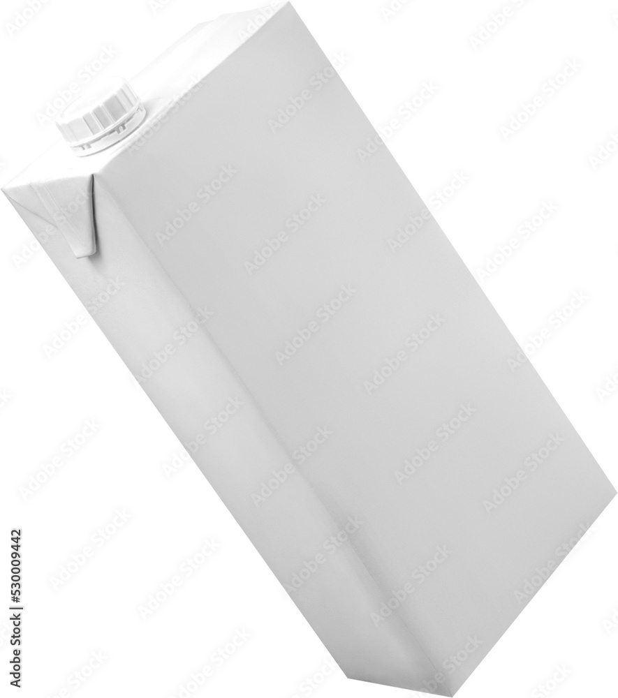 Mockup of white packaging isolated on transparent background Stock ...