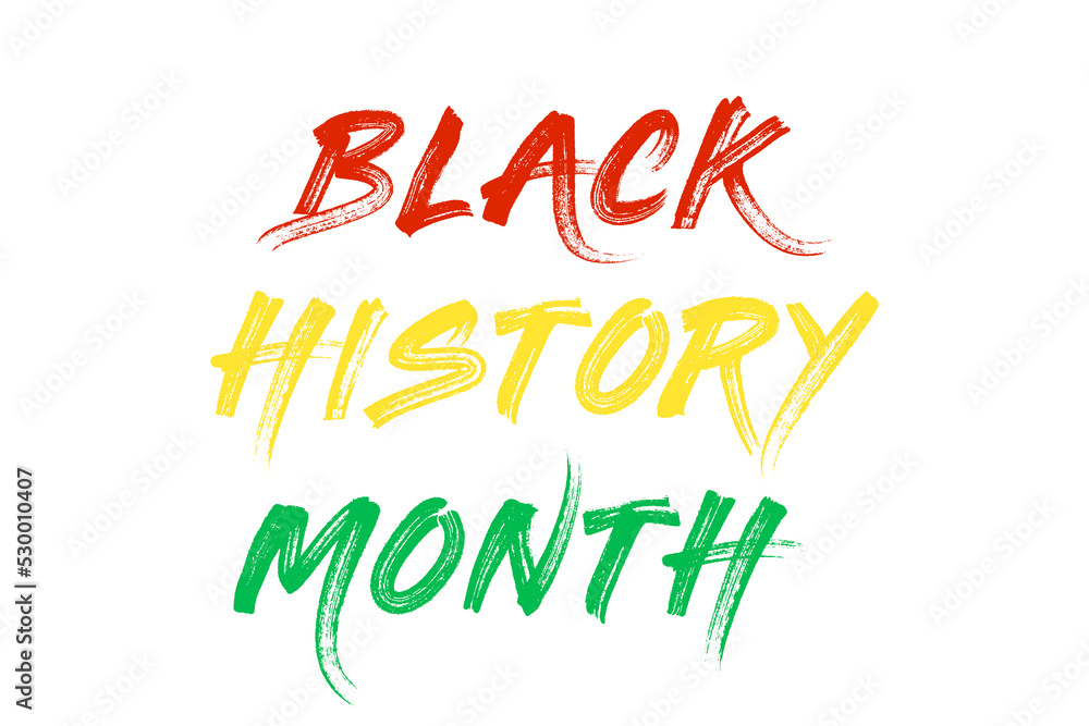 Black history month with Black history months colors text for american ...