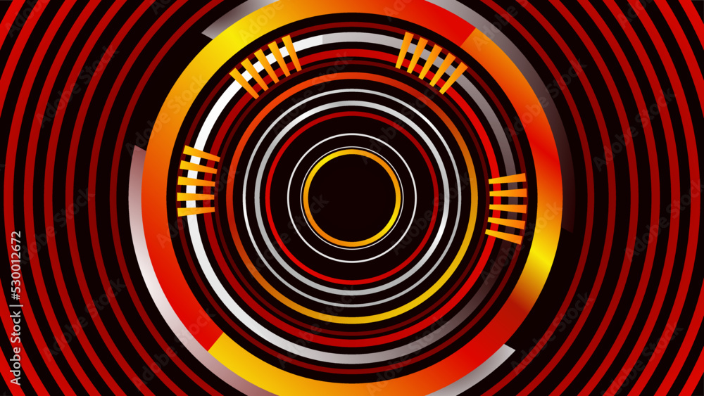 techno lens dark red background Stock Vector | Adobe Stock