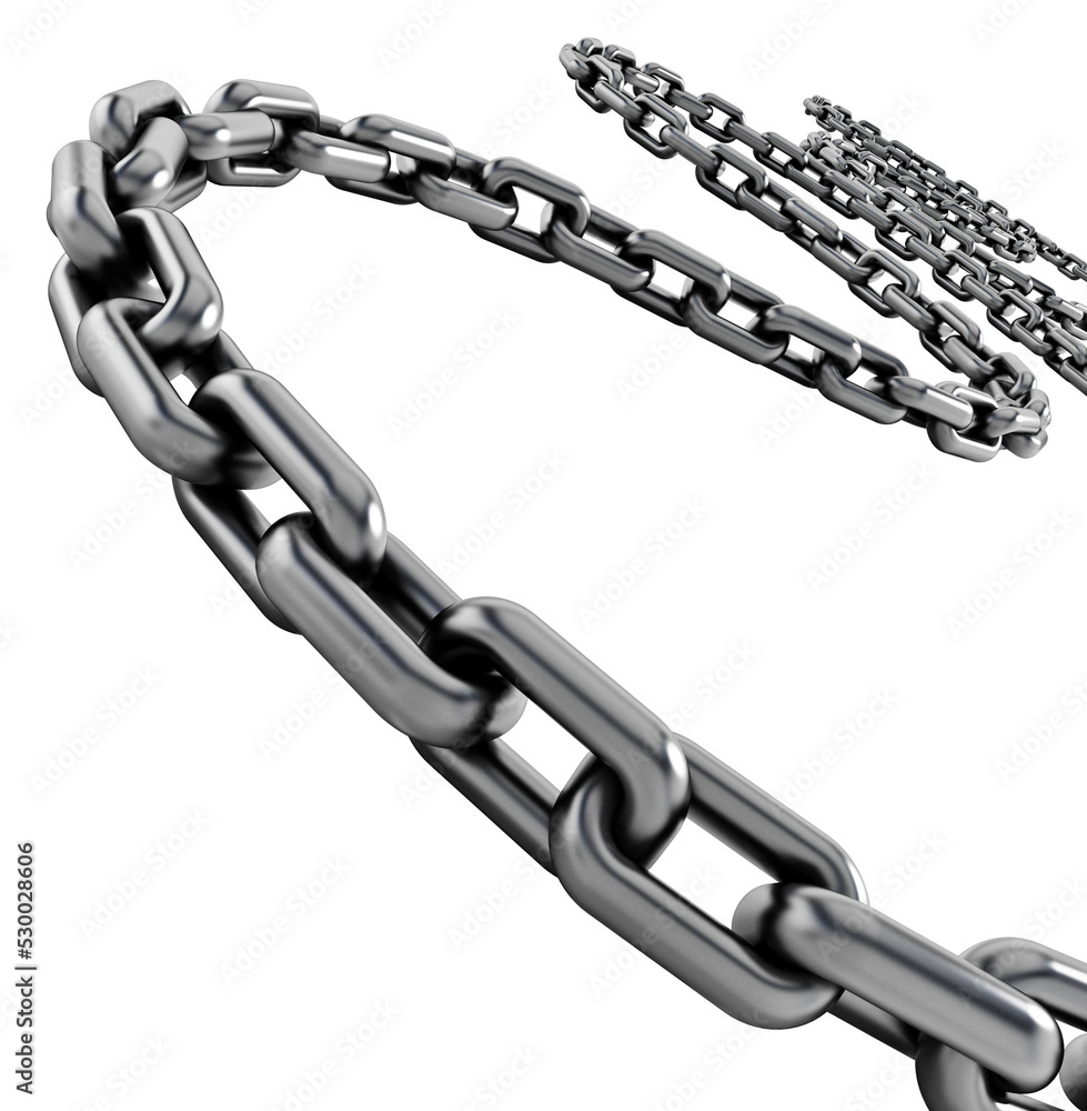 Chain on white background on transparent background. Stock Illustration ...