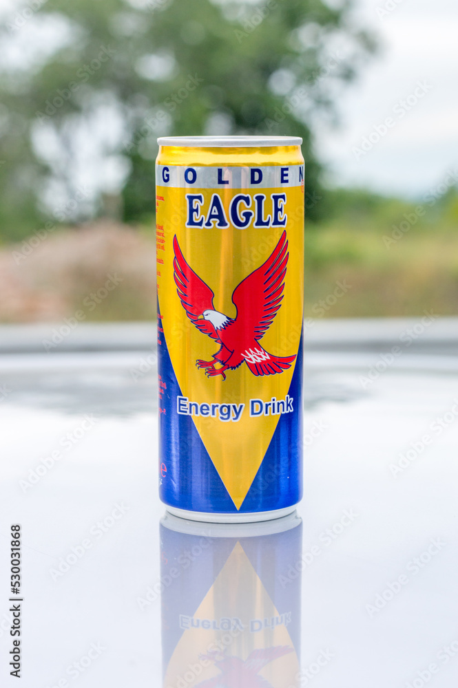Skopje, North Macedonia - June 5, 2022: Golden Eagle energy drink ...