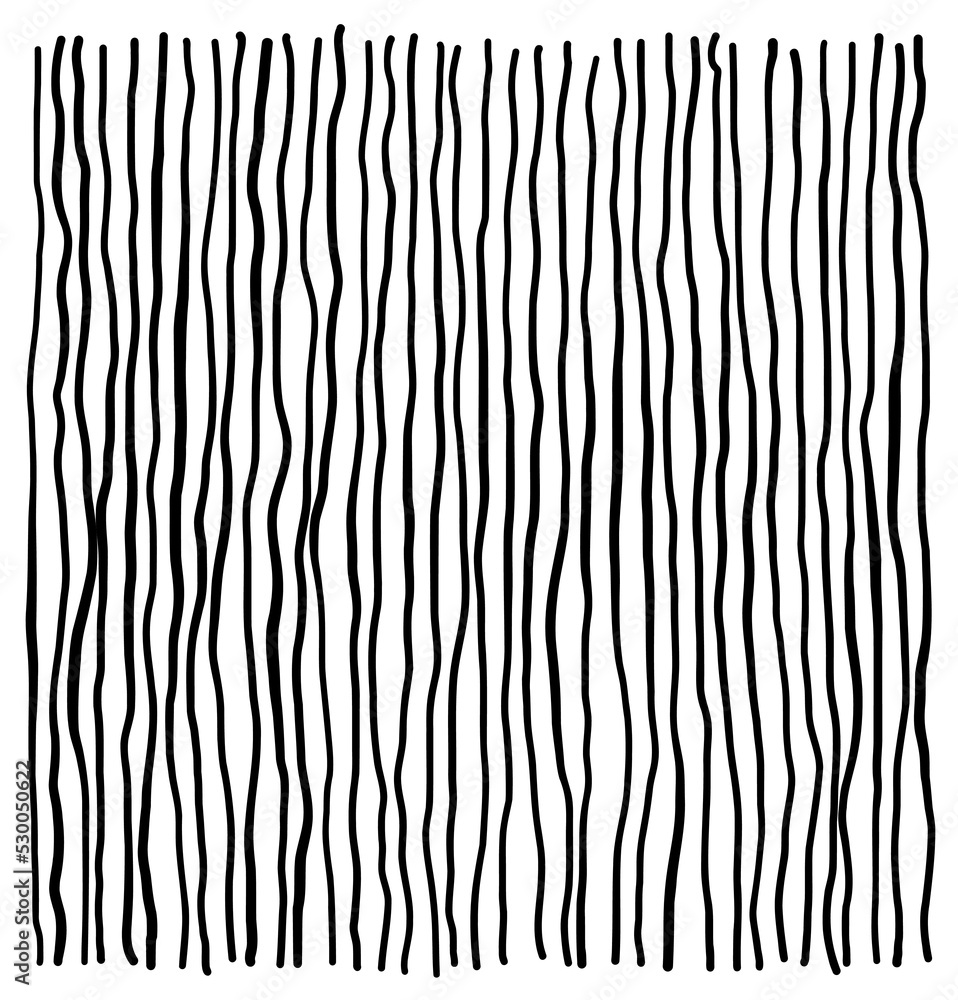 Thin long uneven continuous vertical lines Stock Vector | Adobe Stock