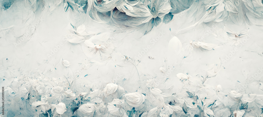 Oil painted light flower background. Stock Illustration | Adobe Stock