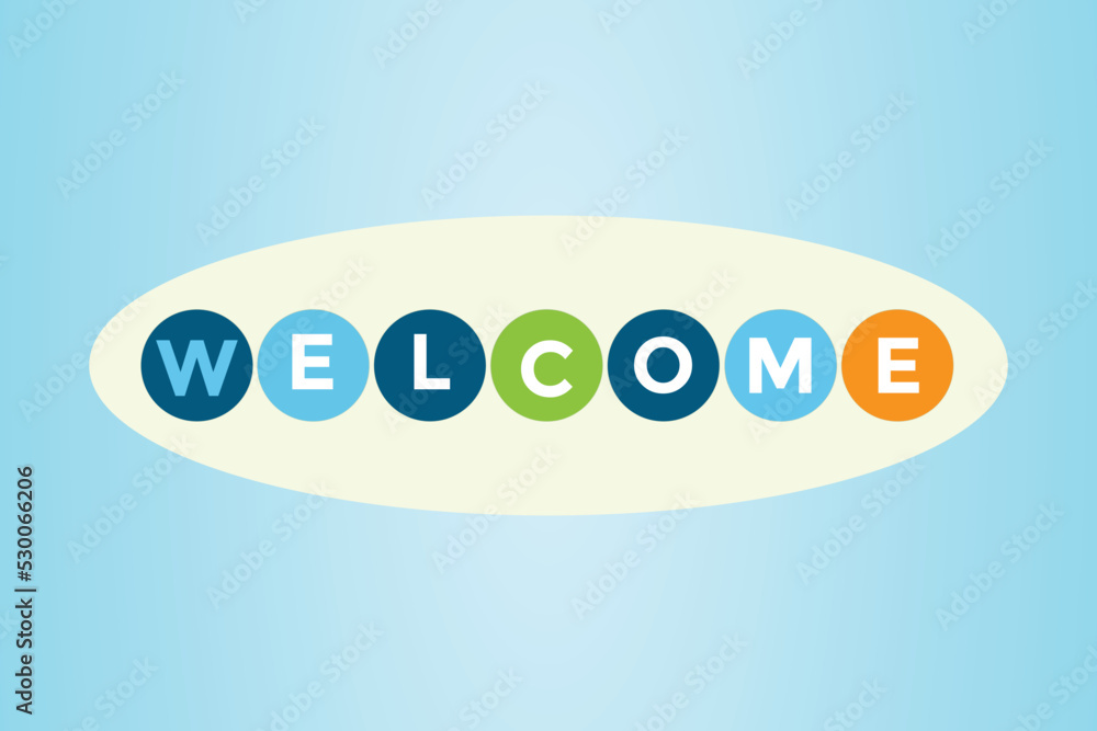 Welcome banner Stock Vector | Adobe Stock
