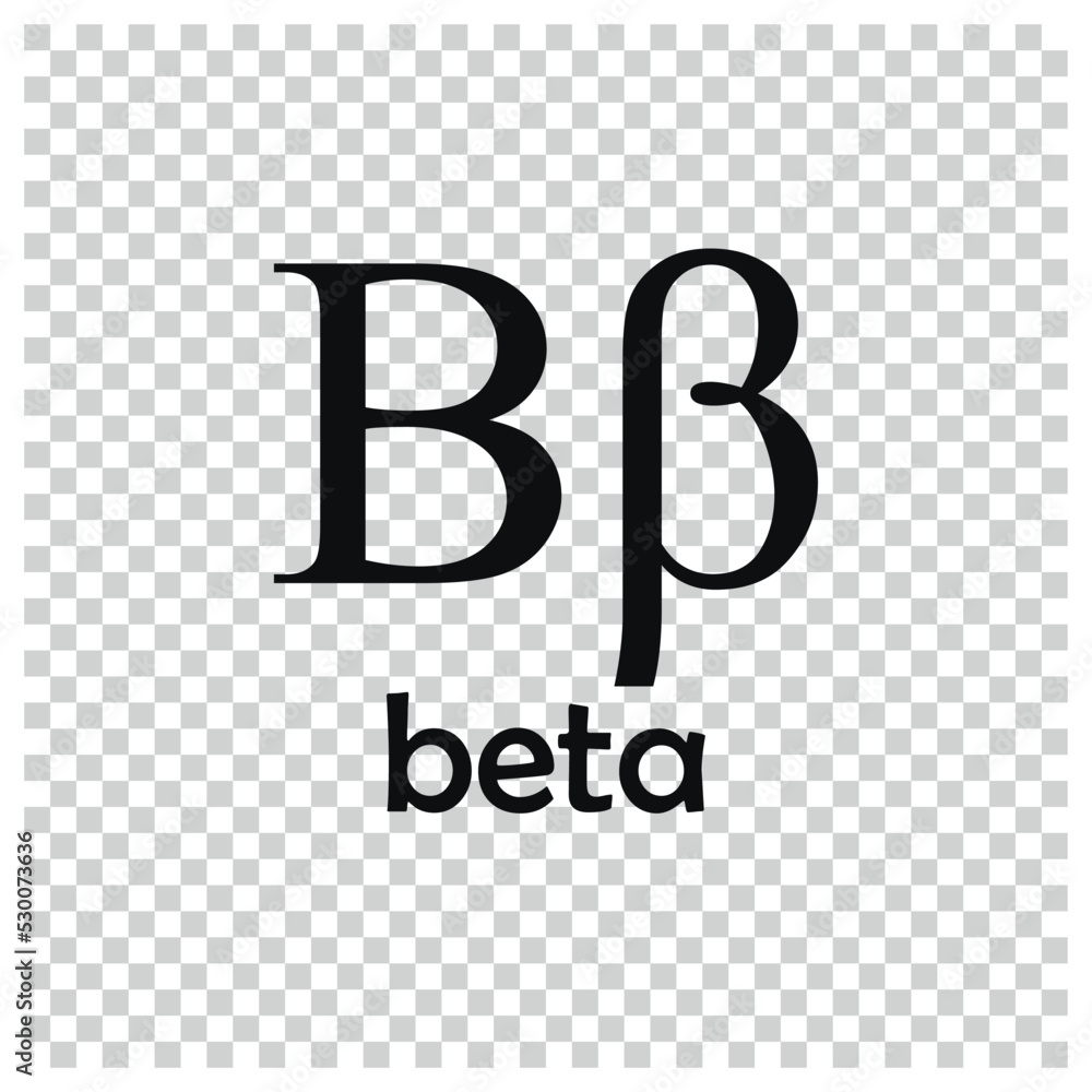 Simple beta. The Greek alphabet has been used to write the Greek ...