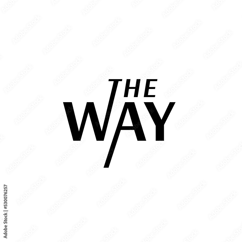 The Way Typography Logo Design. The Way word creative monogram symbol ...