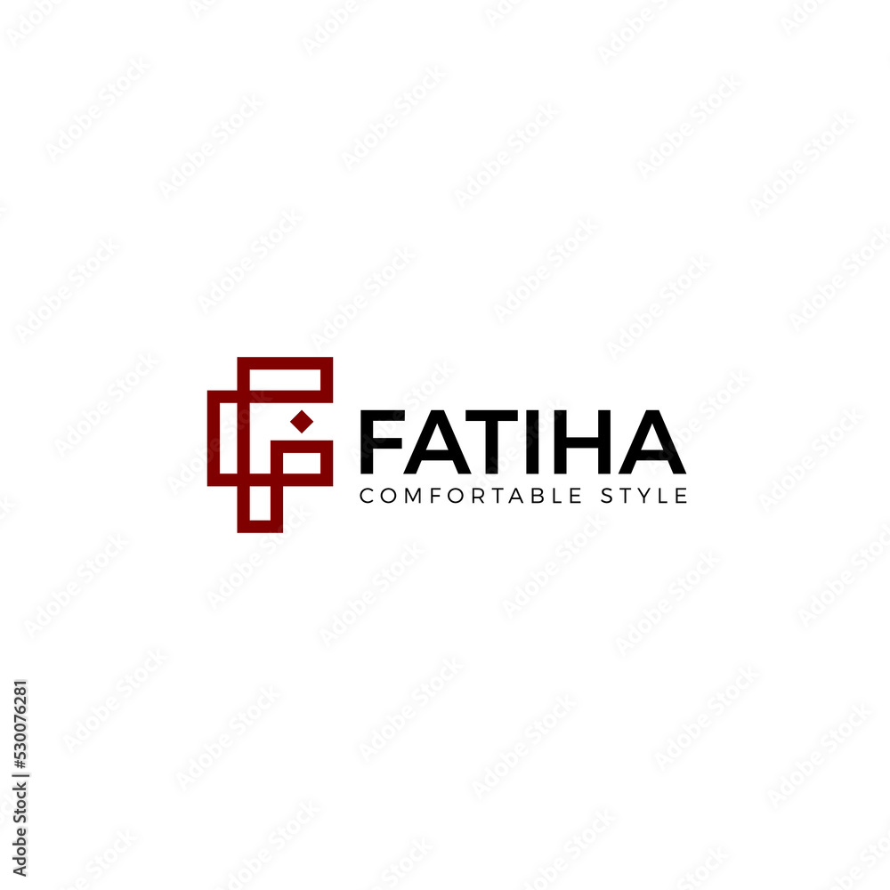 Simple Letter F Font Logo. Letter F Arabic Abstract logo. FA Symbol ...