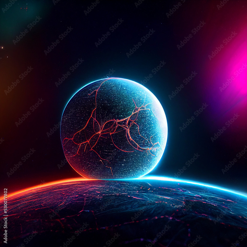 Colorful Space Planets Wallpaper