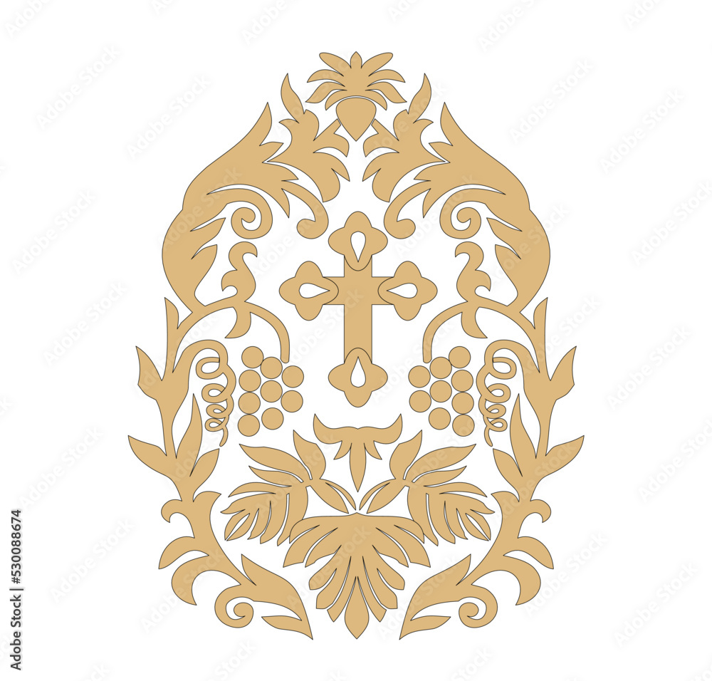 IHS GOLD EMBROIDERY FOR LITURGICAL CLOTHES AND SACRED CEREMONIES ...