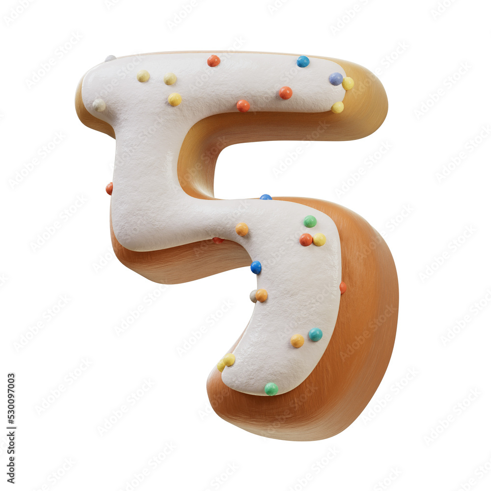 Transparent Backgrounds Mock-up.White Cream Donut font alphabet number ...